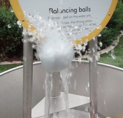 Balls balancing on water jets - Adventures in Oceanography and Teaching