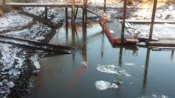 Reading ice on a river as tracer for flow fields - Adventures in ...