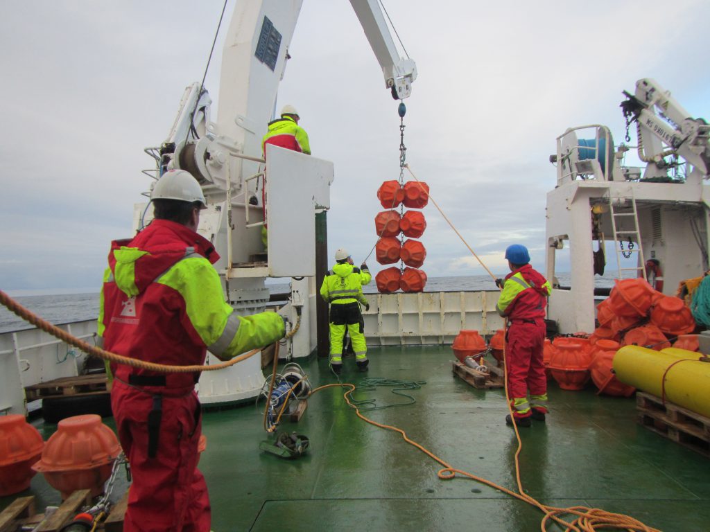 Deploying an oceanographic mooring - Adventures in Oceanography and ...