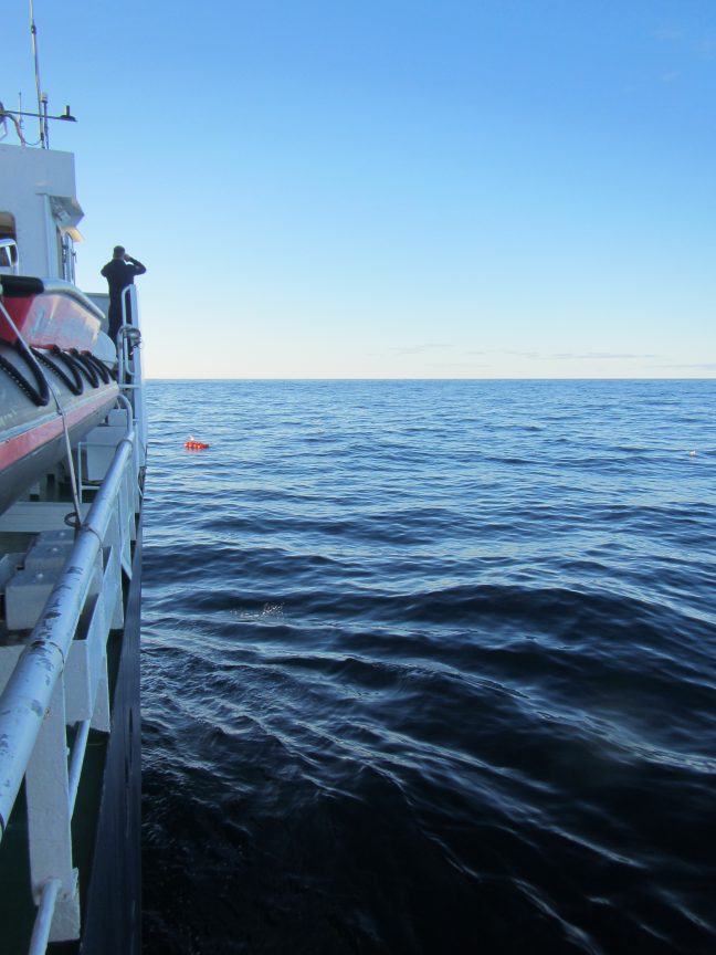 Recovering an oceanographic mooring - Adventures in Oceanography and ...