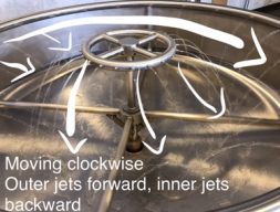 "Coriolis fountain" - Adventures in Oceanography and Teaching
