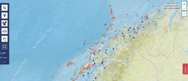 Using real time data of ship positions in teaching? - Adventures in ...