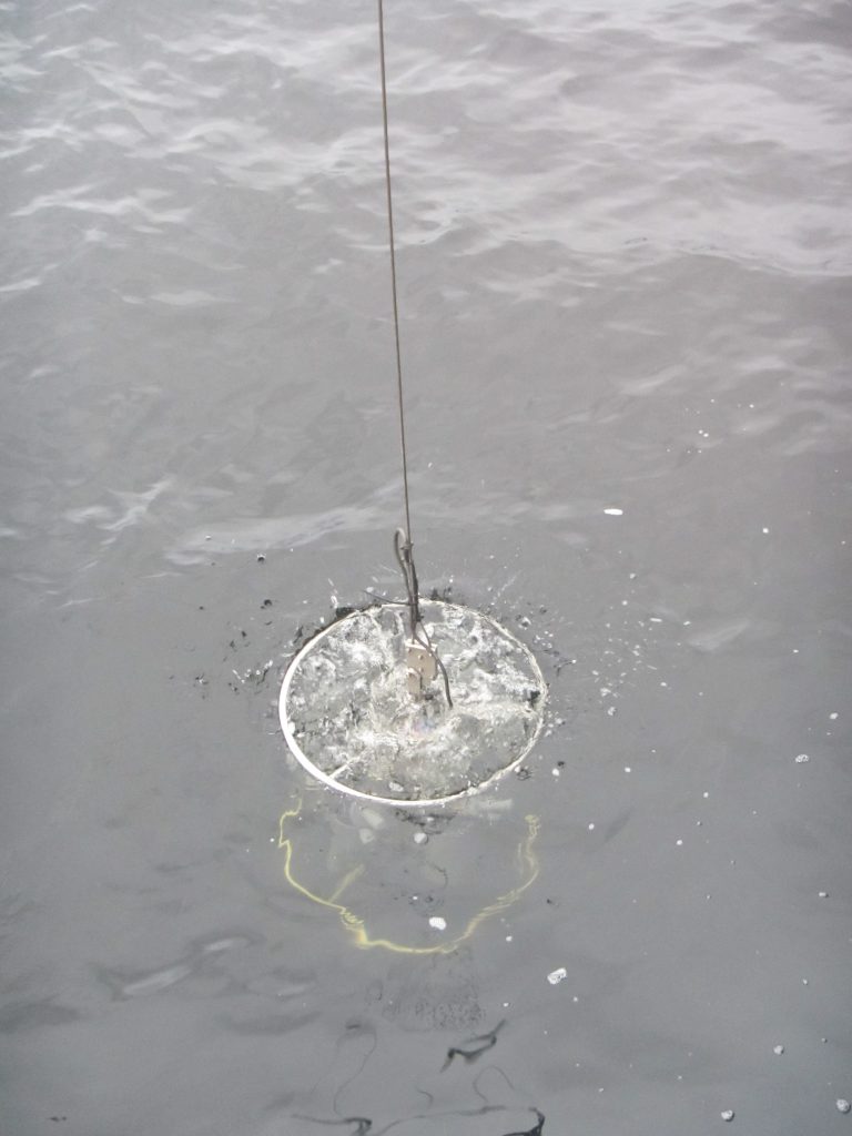 Taking water samples - Adventures in Oceanography and Teaching