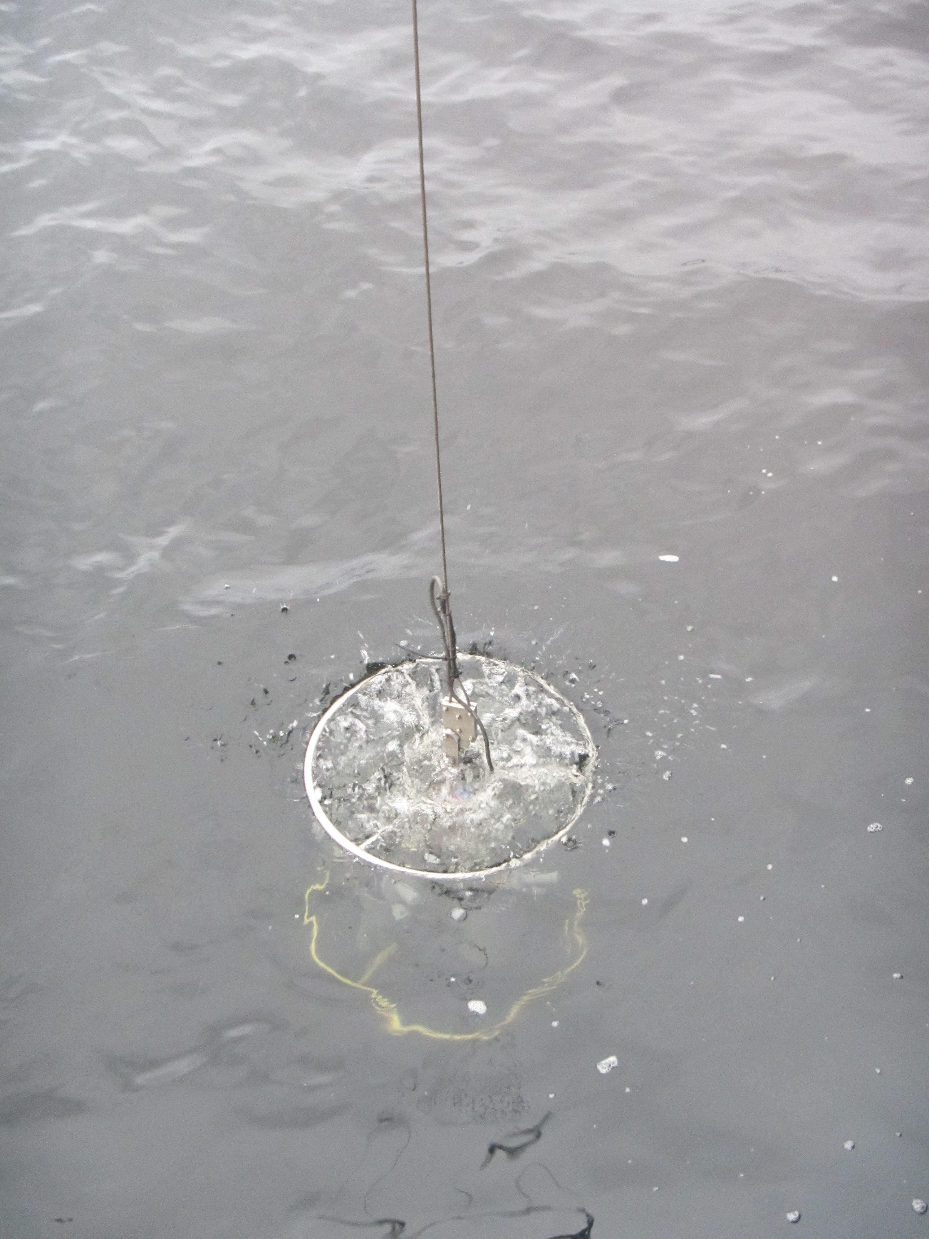 Taking water samples - Adventures in Oceanography and Teaching