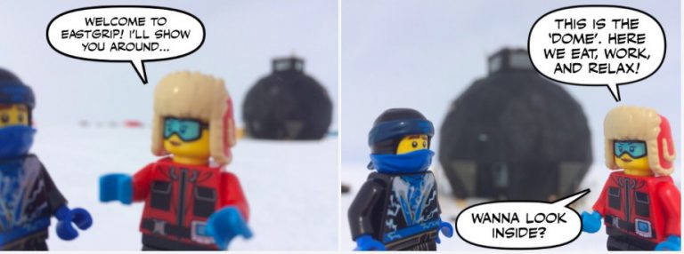 Photo comics for scicomm from the central Greenland ice sheet? Yes ...