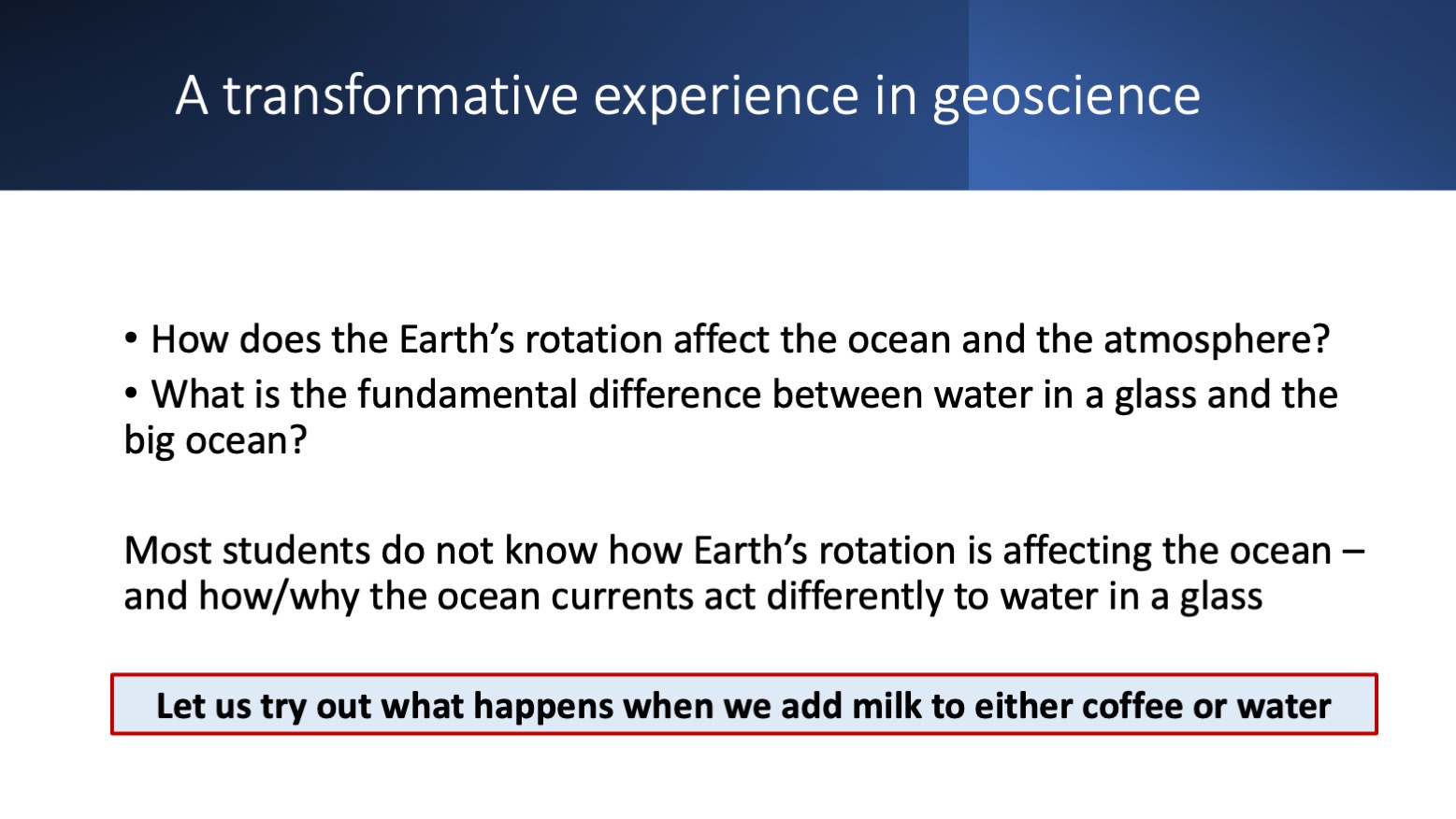 Learning together across courses - our iSSOTL presentation - Adventures in Oceanography and Teaching
